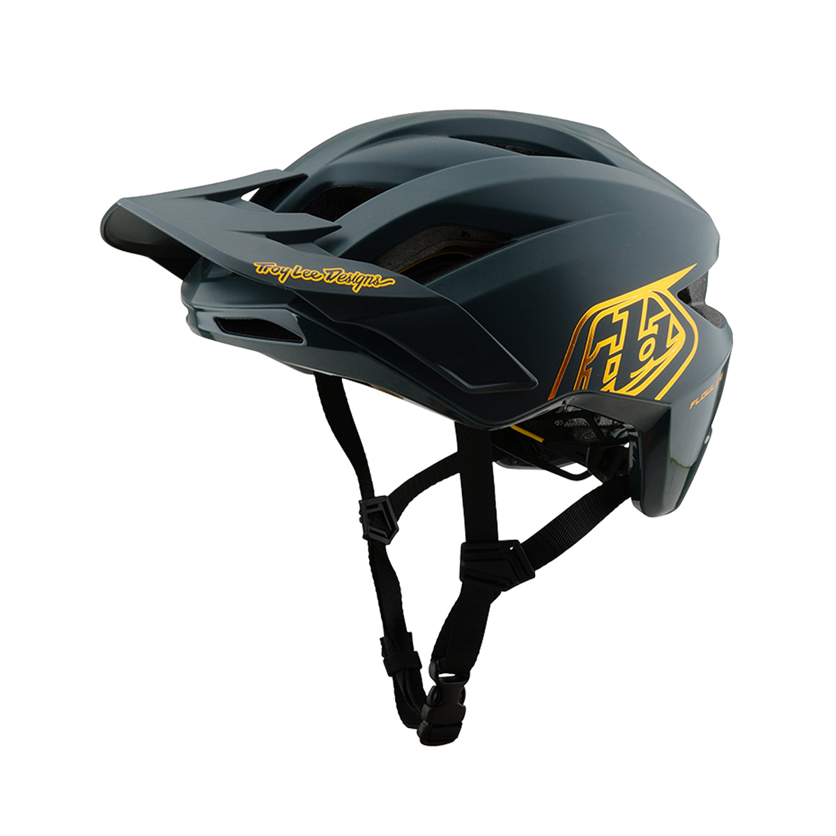 Troy Lee Designs Flowline AS Helmet Gray/Gold – Scotty Browns Bike ...